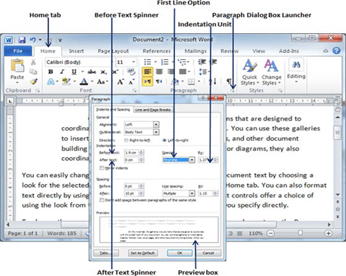 Word Indent Paragraphs
